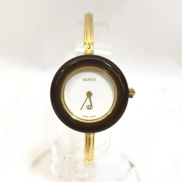 Gucci | Accessories | Gucci Change Bezel Watch Womens Gold Swiss Made ...
